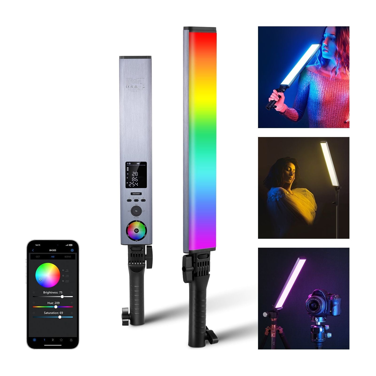 Neewer BH30S RGB LED Tube Light | Dragon Image – Dragon Image Pty Ltd