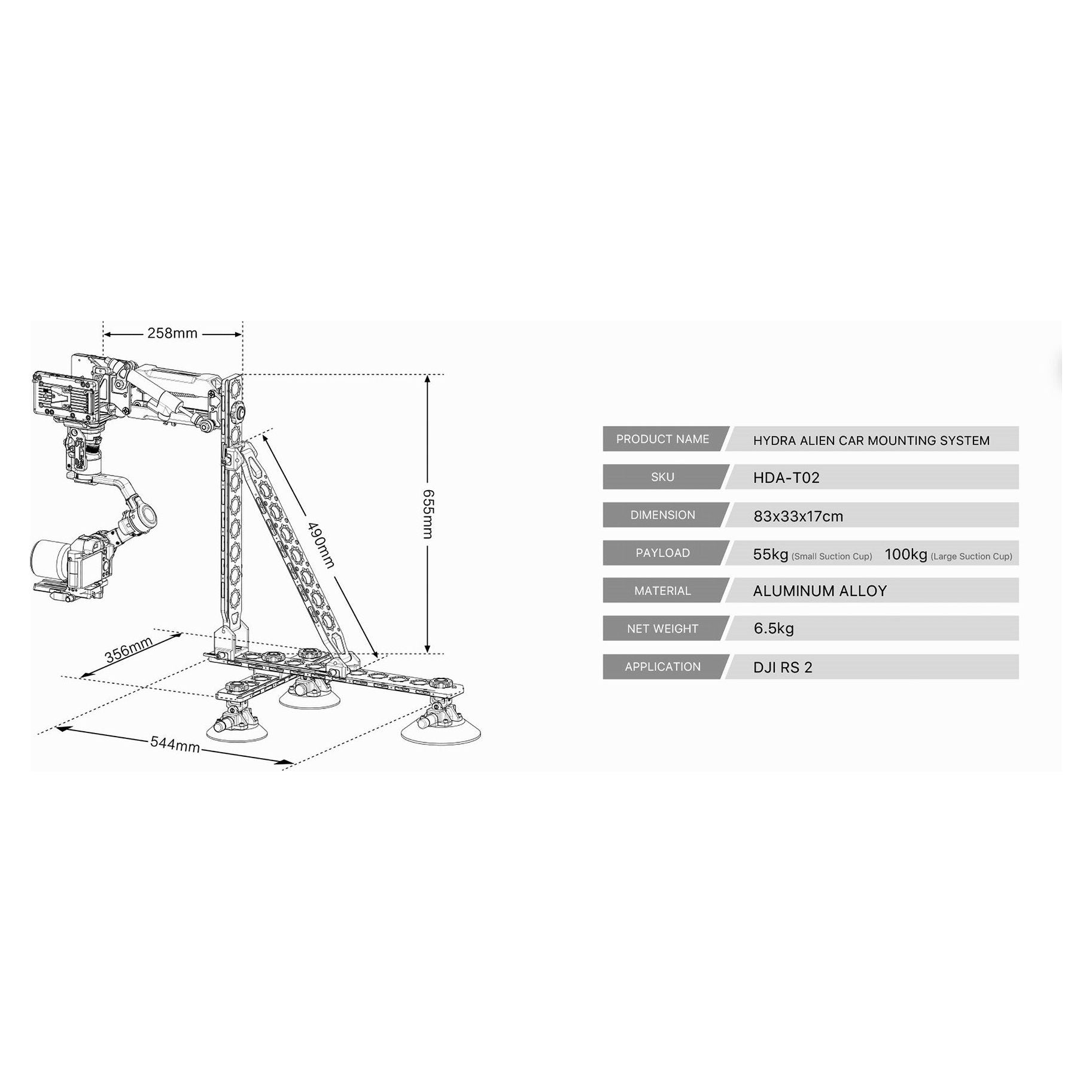 Tilta Hydra Alien Car Mounting System – Dragon Image Pty Ltd
