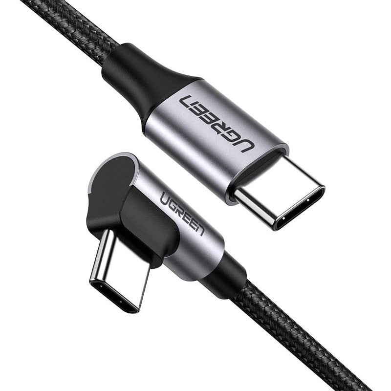 Ugreen 1m Angled USB Type-C to USB Type-C Cable - Gray/Black | Dragon ...