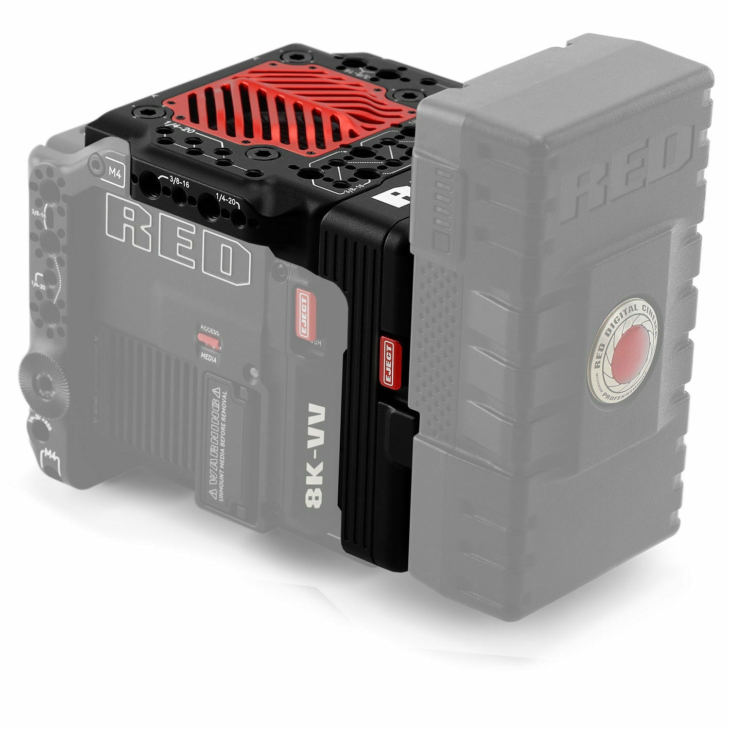 RED V-RAPTOR Tactical Top Plate with Battery Adapter (V-Lock ...